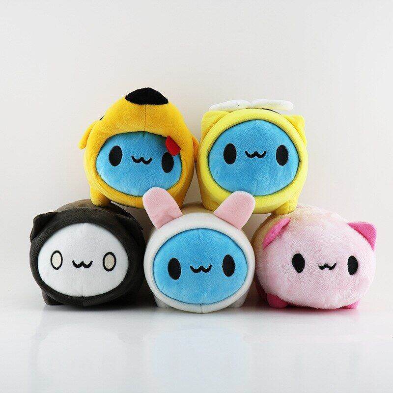 5Pcs/Lot Bugcat Capoo Stuffed Toys Key Chain Disguised Cute Cat Toy Bag ...