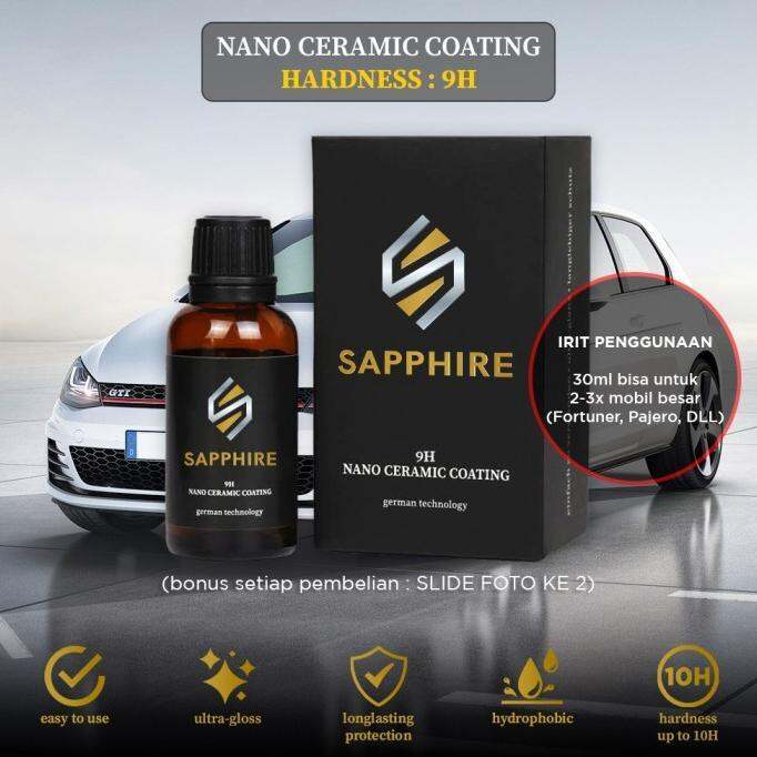 9H NANO CERAMIC COATING Sapphire German Tech Premium Hydrophobic ...