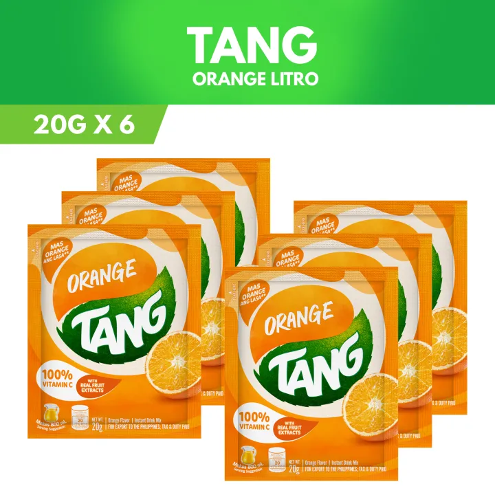 Tang Powdered Juice Orange Litro 20g Pack of 6 | Lazada PH