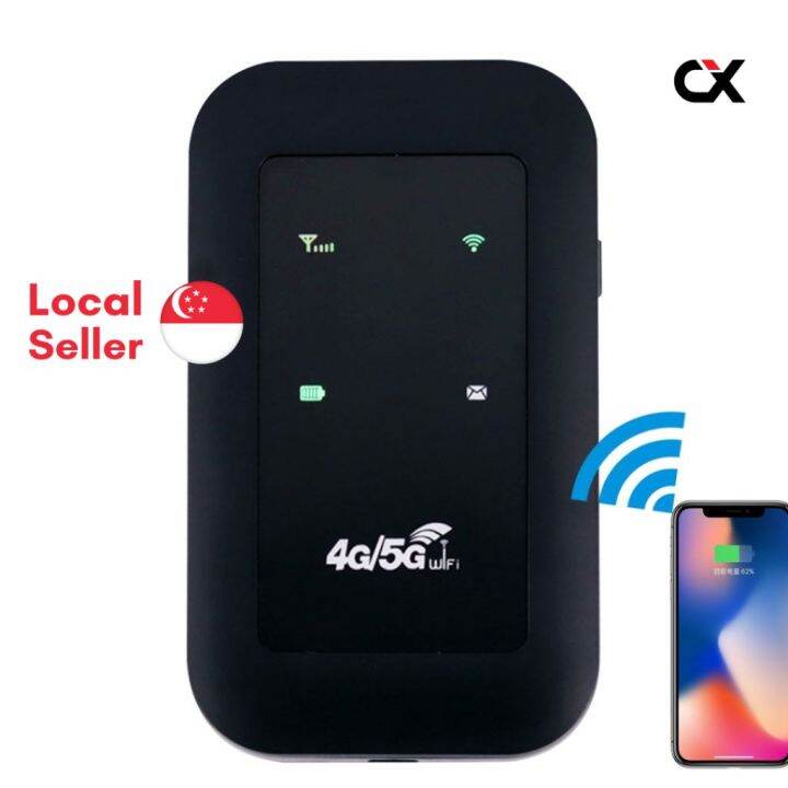 (SG Ready Stock) Portable Router 4G Mini Router Wifi with 2100 Mah LM ...