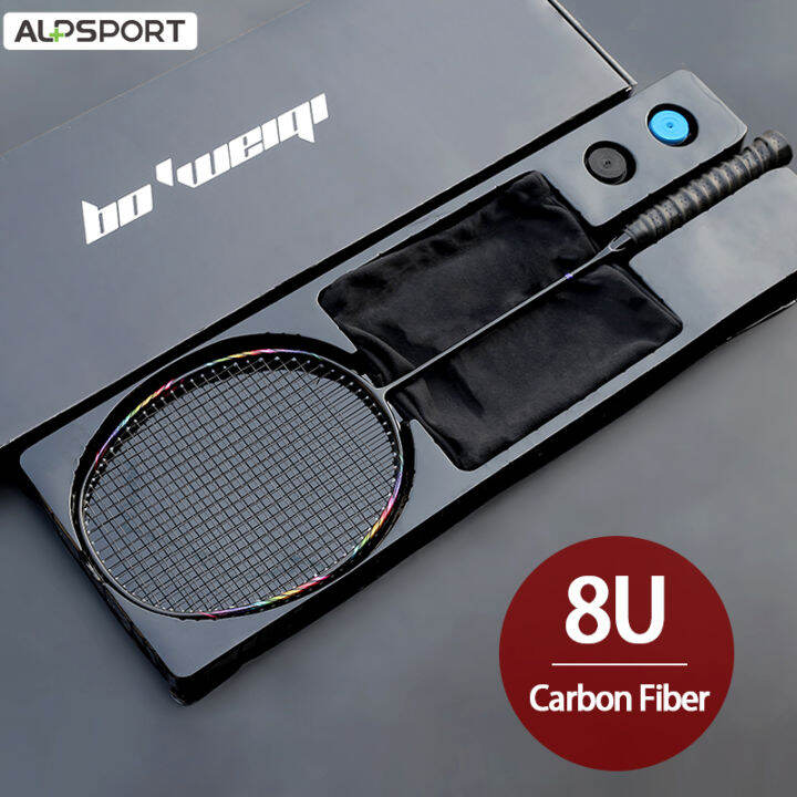 ALP BBQ PRO 100% Carbon Super Light 8U Fiber Badminton Rackets With ...