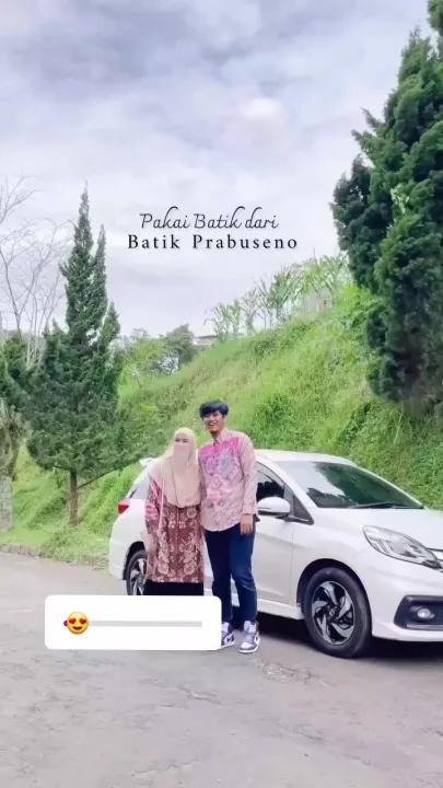 Batik Couple Prabuseno Motif Hanum Warna Merah Kuning Hitam Biru Bahan Adem Lengan Panjang Baju ...