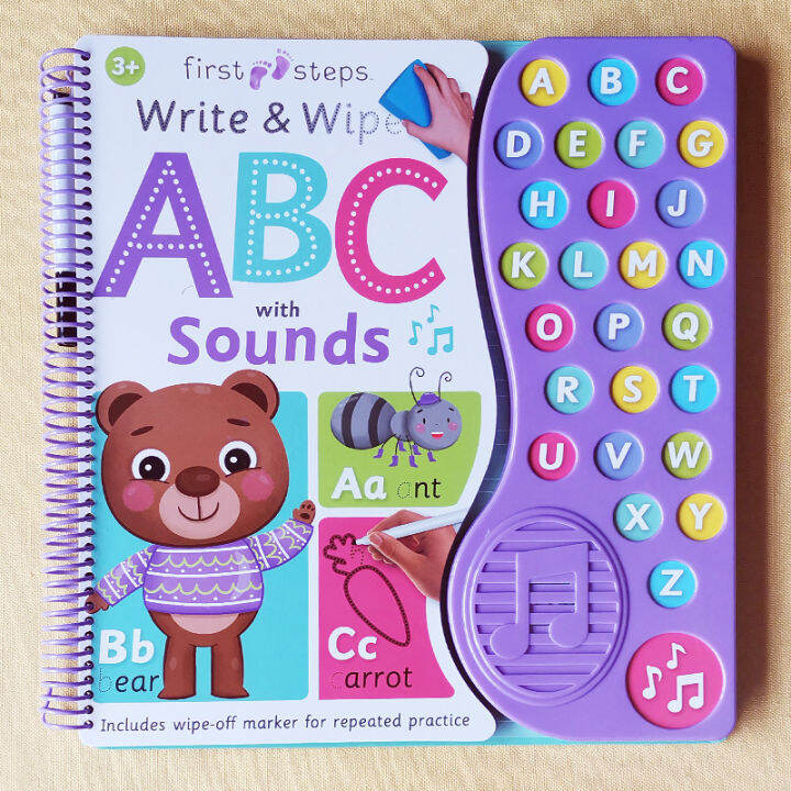 First steps write and wipe ABC with sounds | Lazada.co.th
