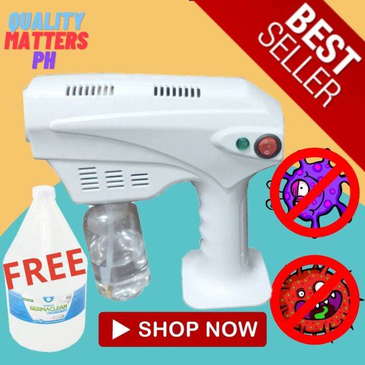 New Improved Disinfectant Gun with Free 1 GALLON Solution Nano Steam ...