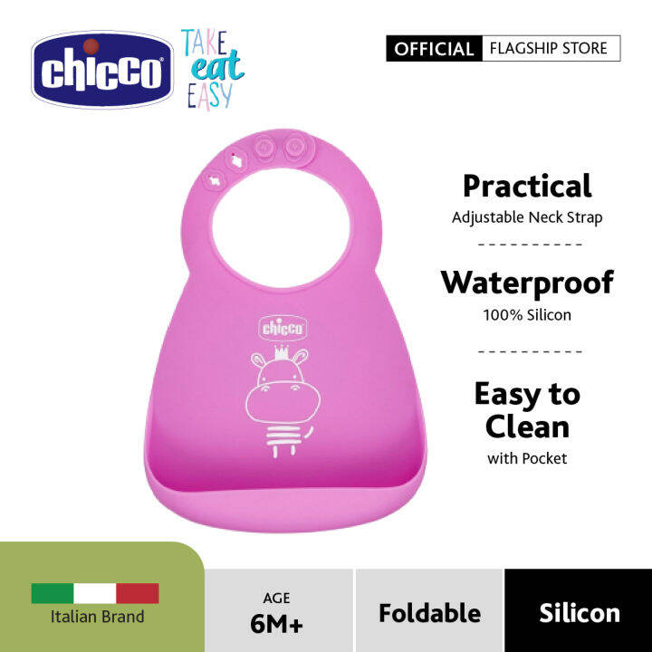 Chicco Easy Roll Silicone Bib With Crumble Catcher | Lazada