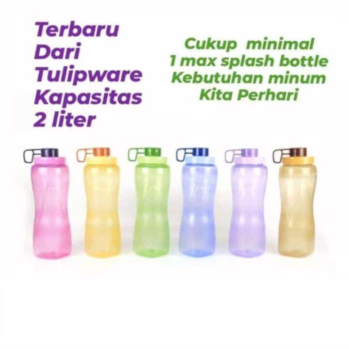Twin Tulipware Botol Minum 2 liter MAX SPLASH BOTOL Anti Tumpah Asri ...