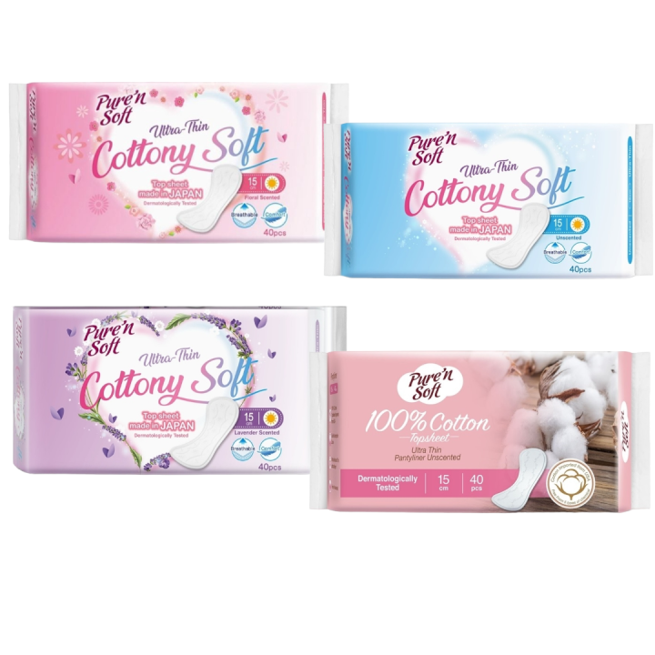 Pure'N Soft Ultra Thin Pantyliner 15cm 40's | Lazada