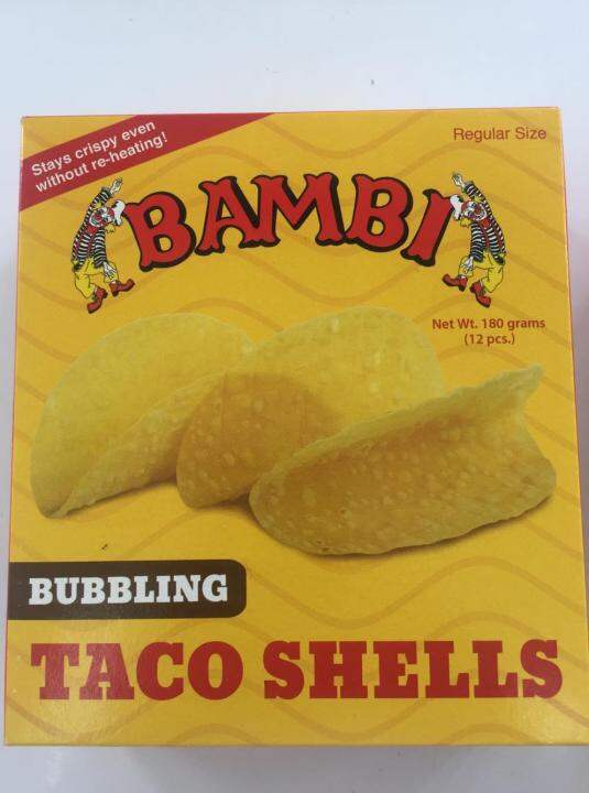 BAMBI BUBBLING TACO SHELL 12's X 1 BOX | Lazada PH