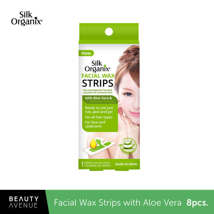 Silk Organix Facial Wax Strips Aloevera | Lazada PH