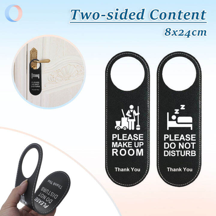 Double-Sided Hotel Signs Suitable for Various Public Places PU Leather ...