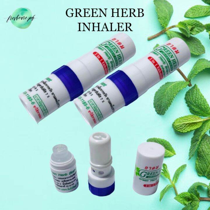 GREEN HERB 2 IN 1 INHALER EACH MENTHOL 72.8% PRODUCT OF THAILAND ...