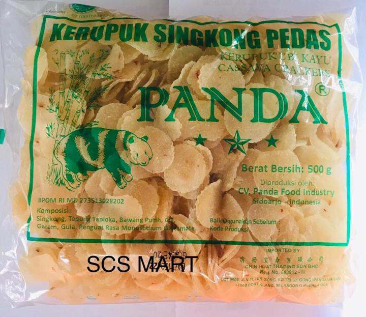 Keropok / Kerupuk Singkong Pedas/Kerupuk Ubi Kayu Cap Panda 500g | Lazada