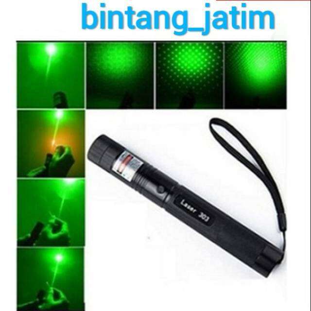 senter laser hujau / green laser pointer 303 | Lazada Indonesia