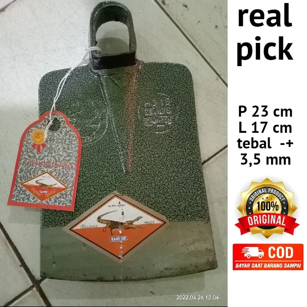 cangkul baja cetak cap buaya original import / pacul baja asli / alat ...