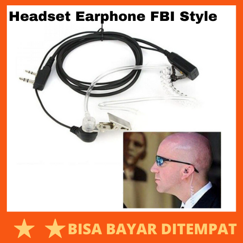Headset Earphone untuk Walkie Talkie / Headseat Hendset Handset Henset ...