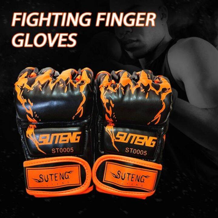 Five-fingered Tiger Claw MMA Integrated Fighting Boxing Sanda Gloves ...