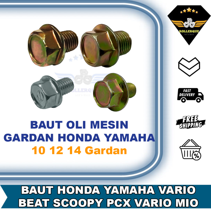 Baut tap oli mesin bawah Honda Beat Vario Scoopy PCX Gn5 Supra Karisma ...