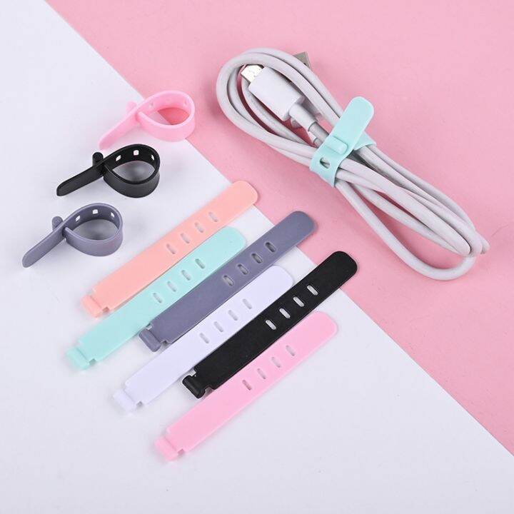Wire Cord Winder Organizer Clips Silicone Winder Data Cable Earphone ...