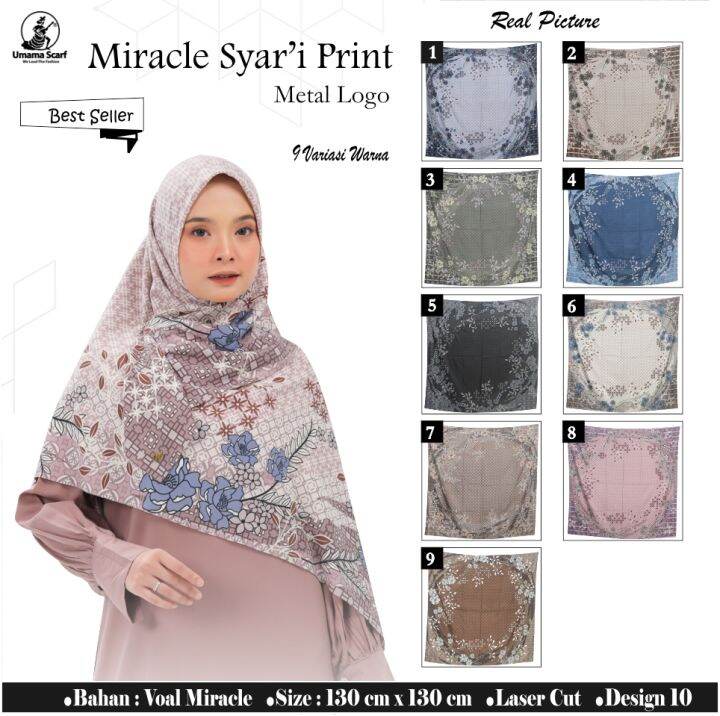 JILBAB SEGI EMPAT LASER CUT VOAL MIRACLE SYARI MOTIF PRINT METAL LOGO ...