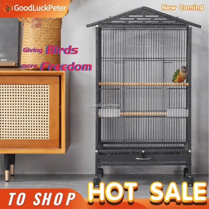 Bird cage budgerigar cage large starling cardinal bird black bird peony ...