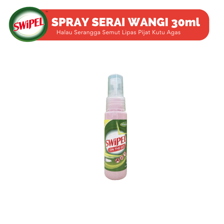 SWiPEL 30ml Mini Spray Serai Wangi Afy Haniff Semburan Halau Serangga ...