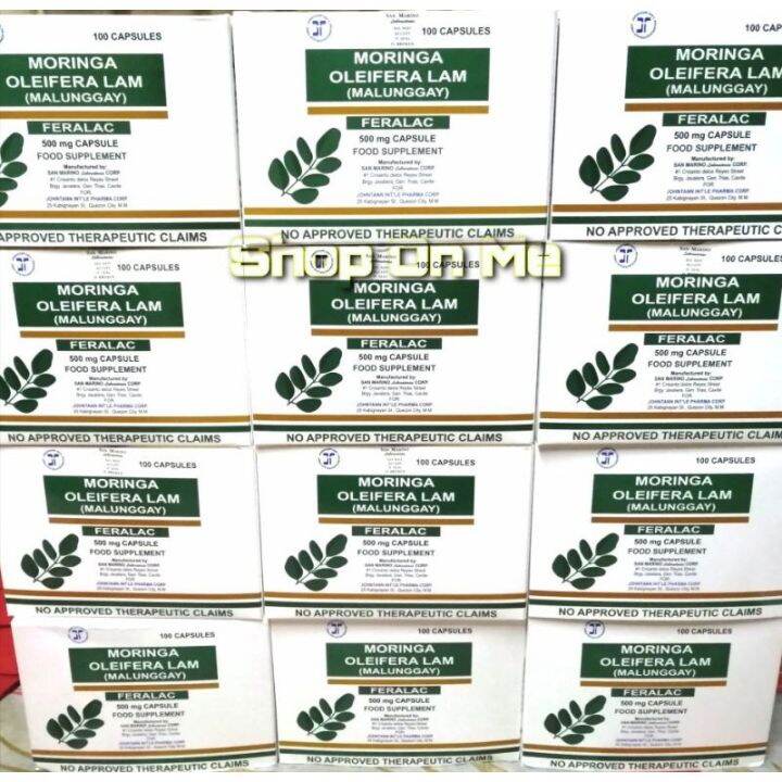 FERALAC Malunggay Moringa 500mg 100 capsules | Lazada PH
