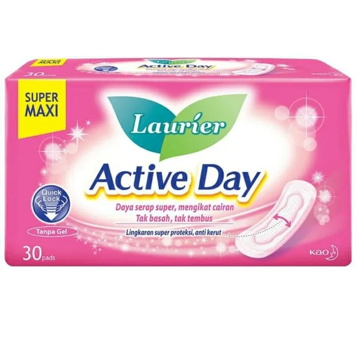 Laurier Active Day Super Maxi Non Wings 30pads / Softex Laurier ...