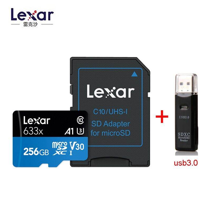 Lexar 633X 95เมกะไบต์/วินาที Micro Sd Card 512GB 128G 256GB Memory Card ...