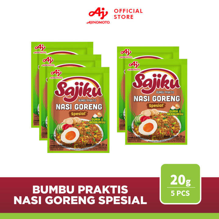 SAJIKU® Bumbu Praktis Nasi Goreng Spesial 20g (5 pcs) | Lazada Indonesia