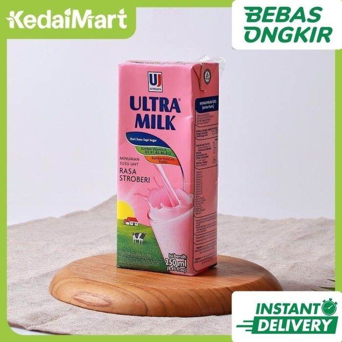 Susu Ultra Strawberry 200 ml | Lazada Indonesia