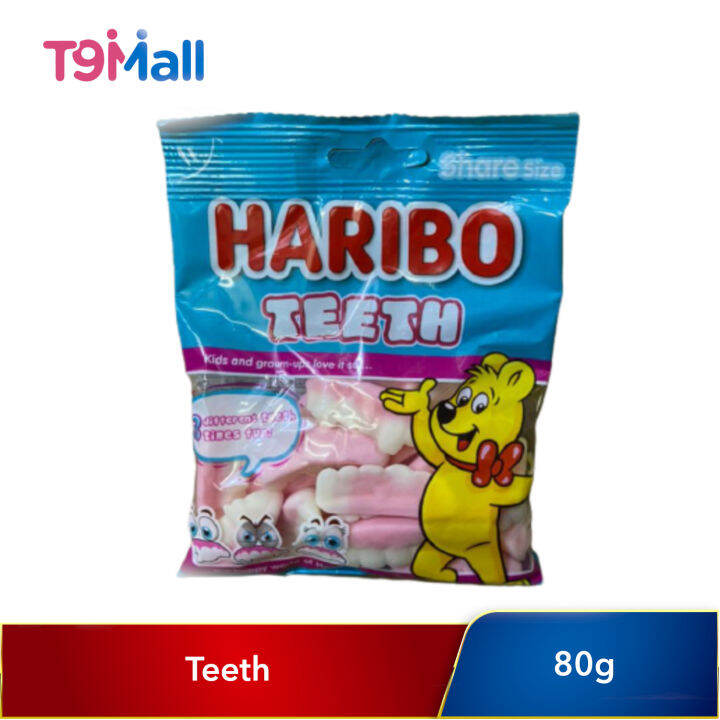 Haribo Gummy Candy Soft Teeth (80g) | Lazada