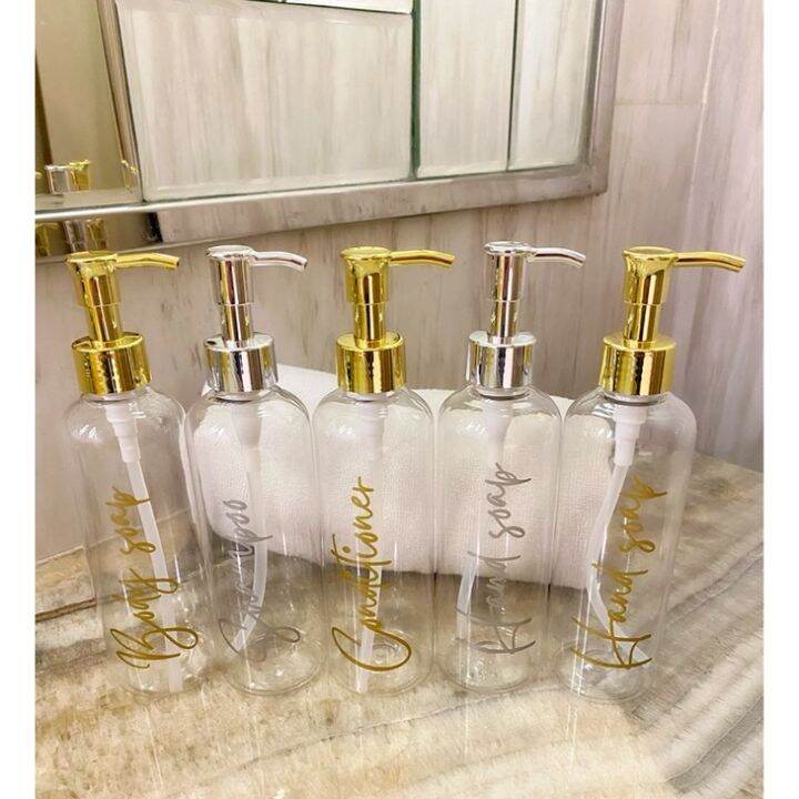 botol 250ml BENING LUXURY. aesthetic botol refill tempat sabun cai gold ...