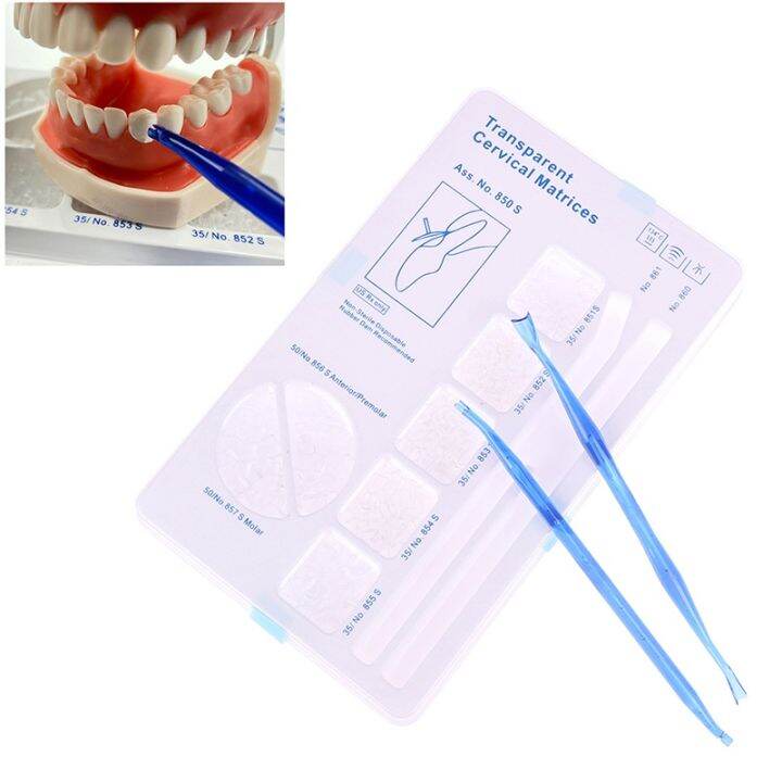 277Pcs/Set Dental Transparent Cervical Matrices Composite Gingival ...