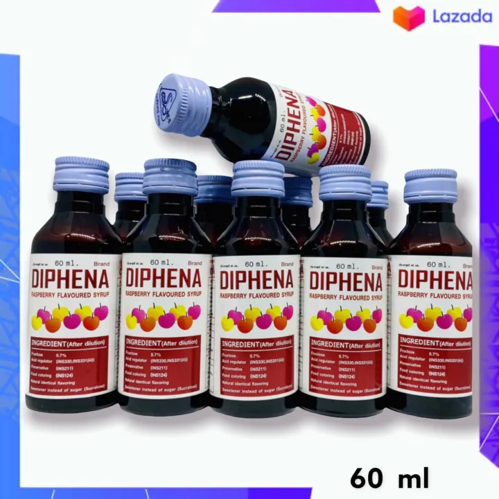 DIPHENA น้ำหวานเข้มข้นปริมาณ 60 ml บรรจุ 10 ขวด !! | Lazada.co.th