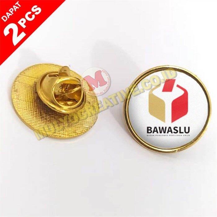 Pin Bawaslu Pin Wing Bros Logo Bawaslu Lencana Pin Badan Pengawas ...