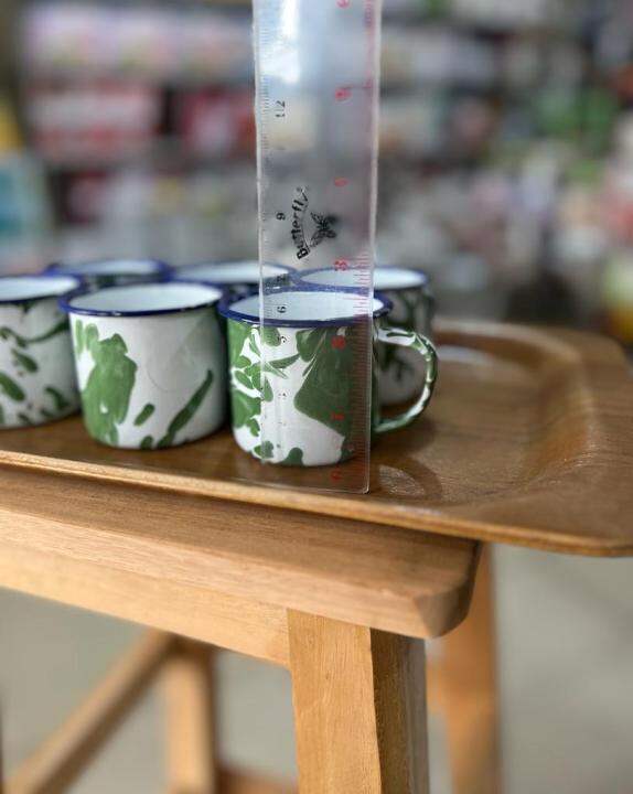 Gelas Cangkir Enamel Motif Blirik 6cm Paket 12PCS, Gelas Motif Blirik ...