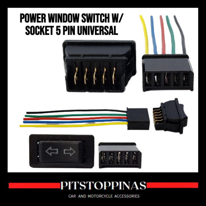 Power Window Switch w/ Socket 5 PIN Universal KA001 | Lazada PH