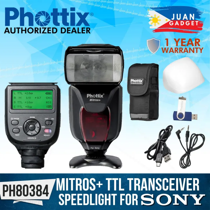 Phottix Mitros+ TTL Transceiver Flash Speedlight for Sony | JG ...