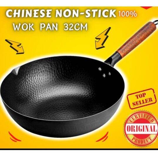 FACTORY PRICE Chinese Traditional Authentic 100% Non Stick Wok Carbon ...