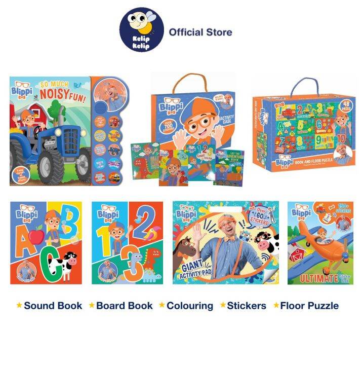 Blippi 10 Book Ultimate Gift Set For Kids to Learn ABC & 123 | Lazada