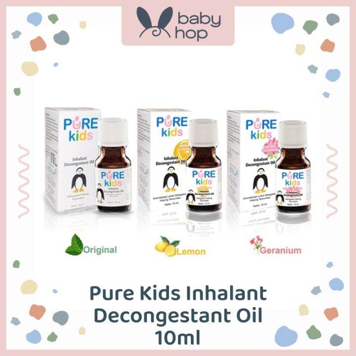 Pure Kids Inhalant Decongestant Oil 10ml Obat Pilek Bayi Baru Lahir ...
