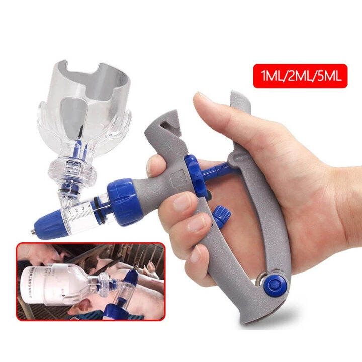 1ml 2ml 5ml Automatic Reusable Veterinary Continuous Syringe Heavy Duty ...