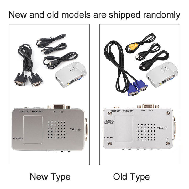 Universal PC Converter Box of Computer Laptop PC VGA to TV AV RCA ...