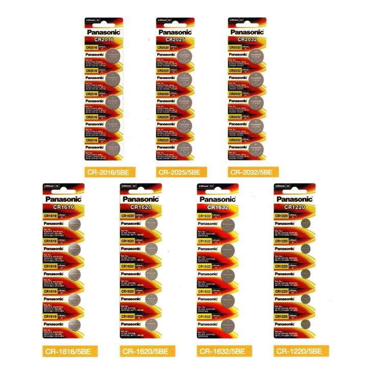 Panasonic Lithium Battery Pack 5 ถ่านกระดุมพานาโซนิคแท้ แพ็ค 5 ก้อน ...