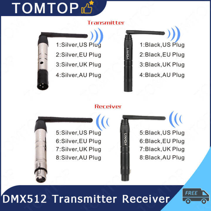 （Free Shipping Fee）Lixada 2.4G ISM DMX512 Wireless Female/male XLR ...