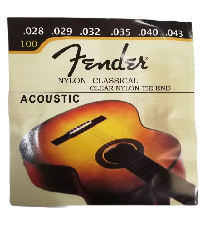 Fender Nylon Classical Acoustic Guitar String Set 28-43 | Lazada PH