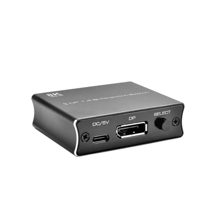 Dual Direction Television 2 in 1 out DP Switcher 8K USB Powered Video ...