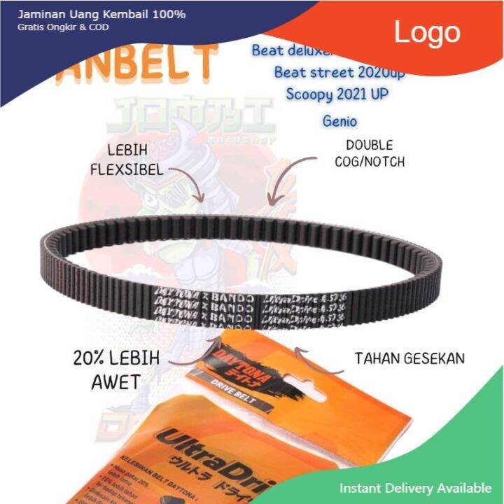 VANBELT DAYTONA V-BELT BEAT DELUXE SCOOPY2021UP GENIO BEAT STREET LED ...