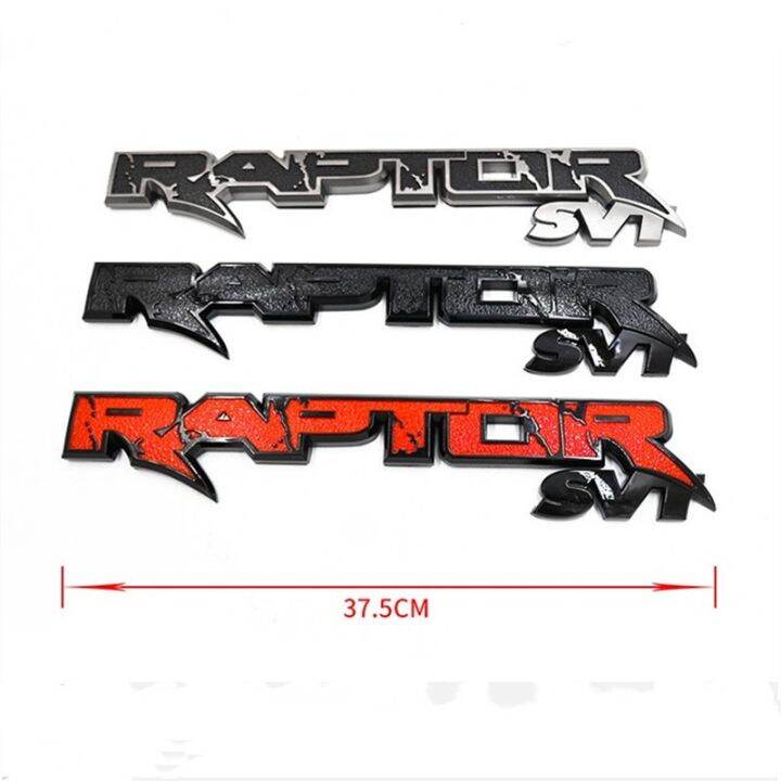 APP 3D ABS Black Red Silver Logo RAPTOR SVT Emblem Car Badge Trunk ...