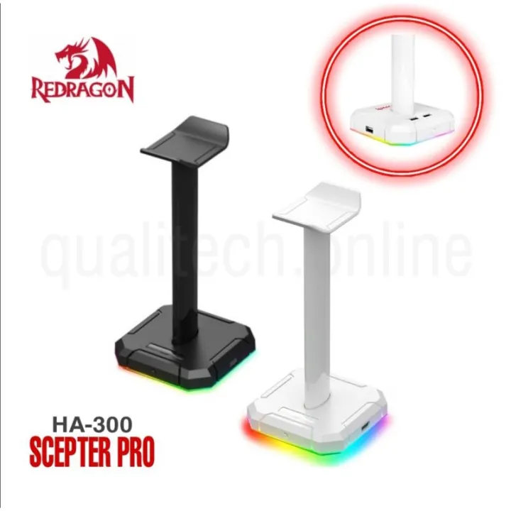 Redragon HA300 Scepter Pro Headset stand with USB Ports | Lazada PH